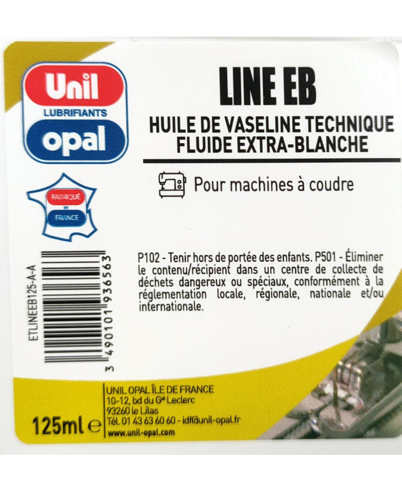 Huile Machine à Coudre 125 ml